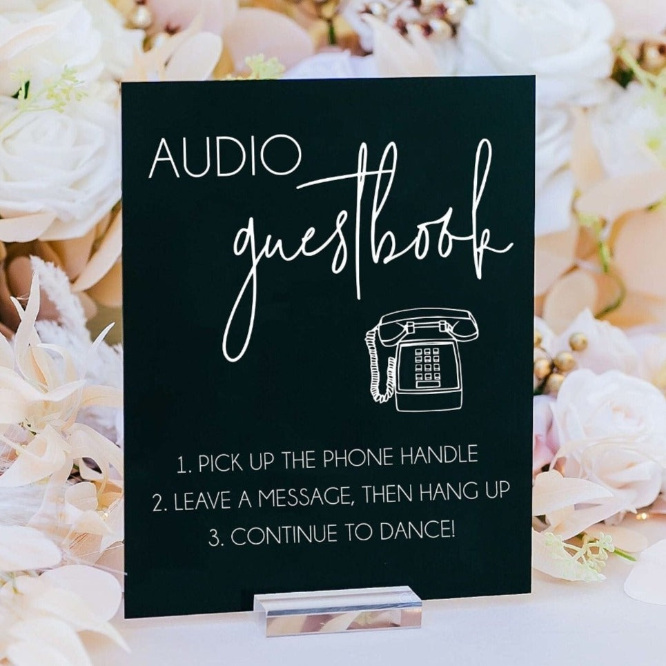Audio guestbook for wedding 60 photos - Astyledwedding.com