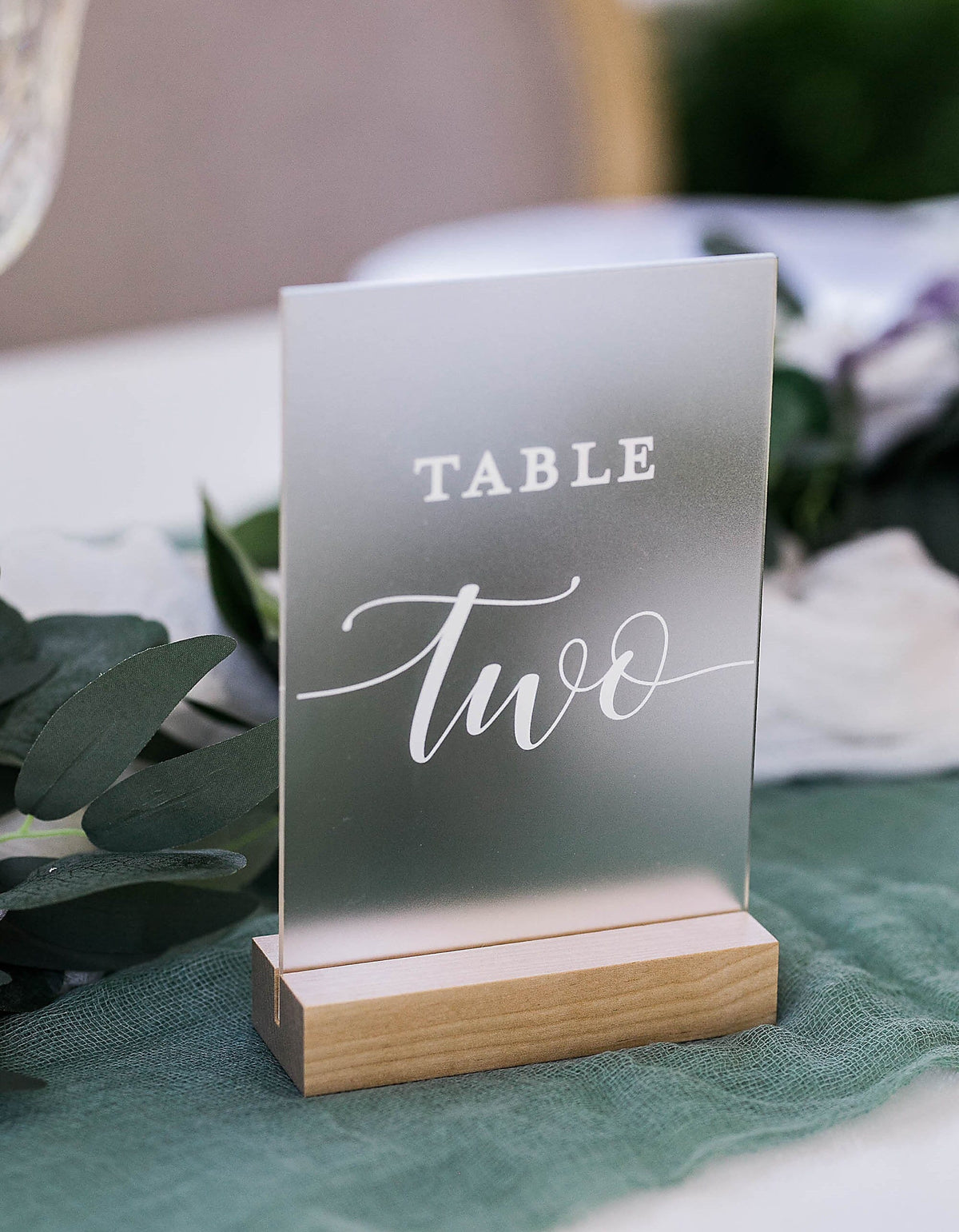 Table Numbers - Pink Posies and Pearls