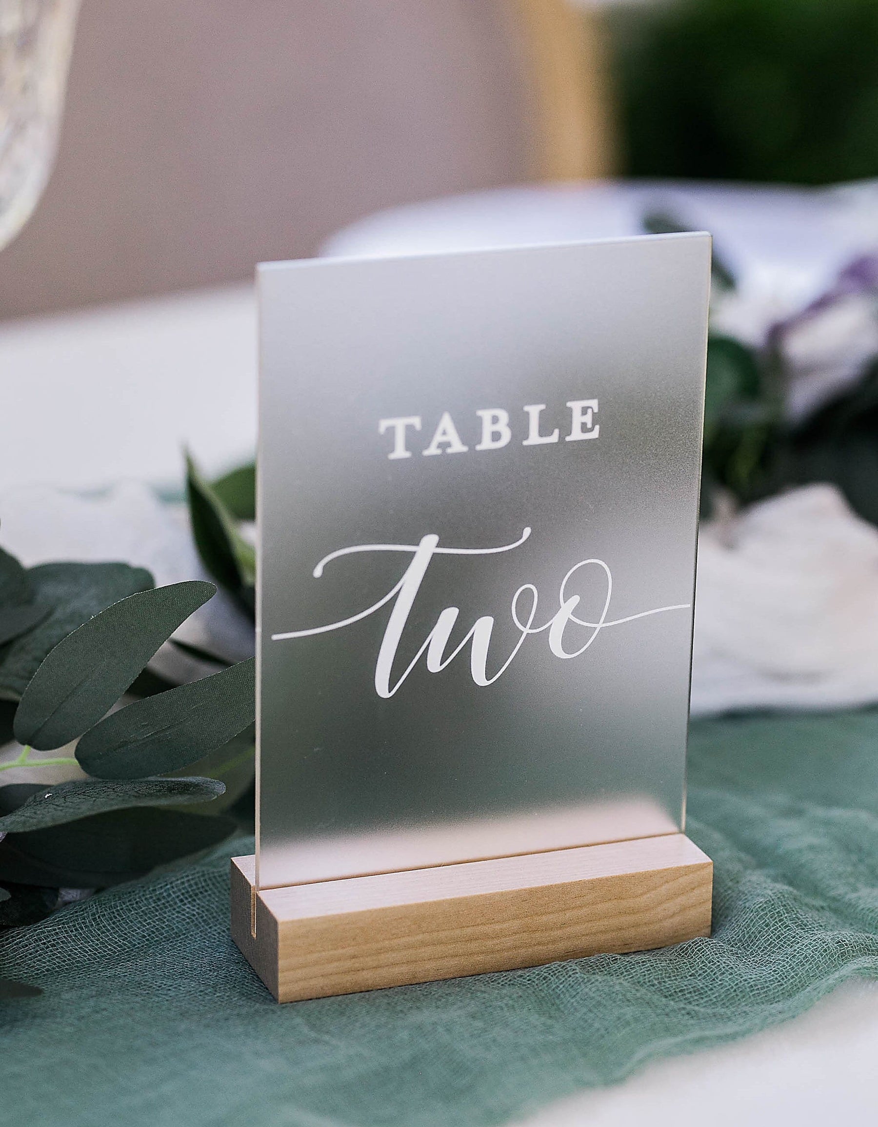 Table Numbers - Pink Posies and Pearls