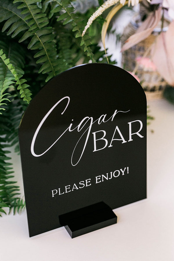 ARCH Cigar Bar Please Enjoy Wedding Whiskey Or Bourbon And Cigars ...
